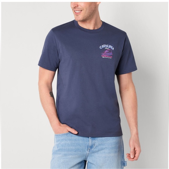 Arizona Jean Company | Shirts | Arizona Mens Crew Neck Short Sleeve Regular Fit Graphic Tshirt ...